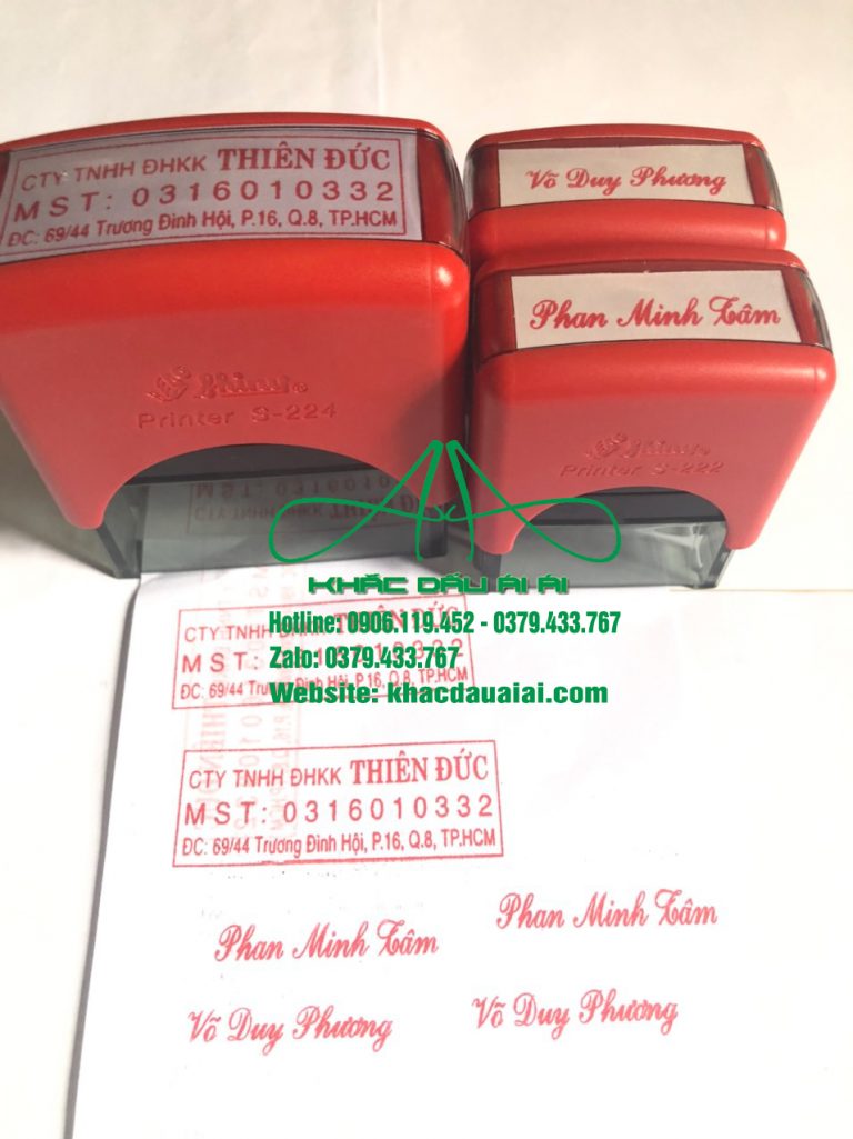 Khắc Dấu Tên Giá Rẻ, Đẹp, Chất lượng, Giá Chỉ Từ 55k